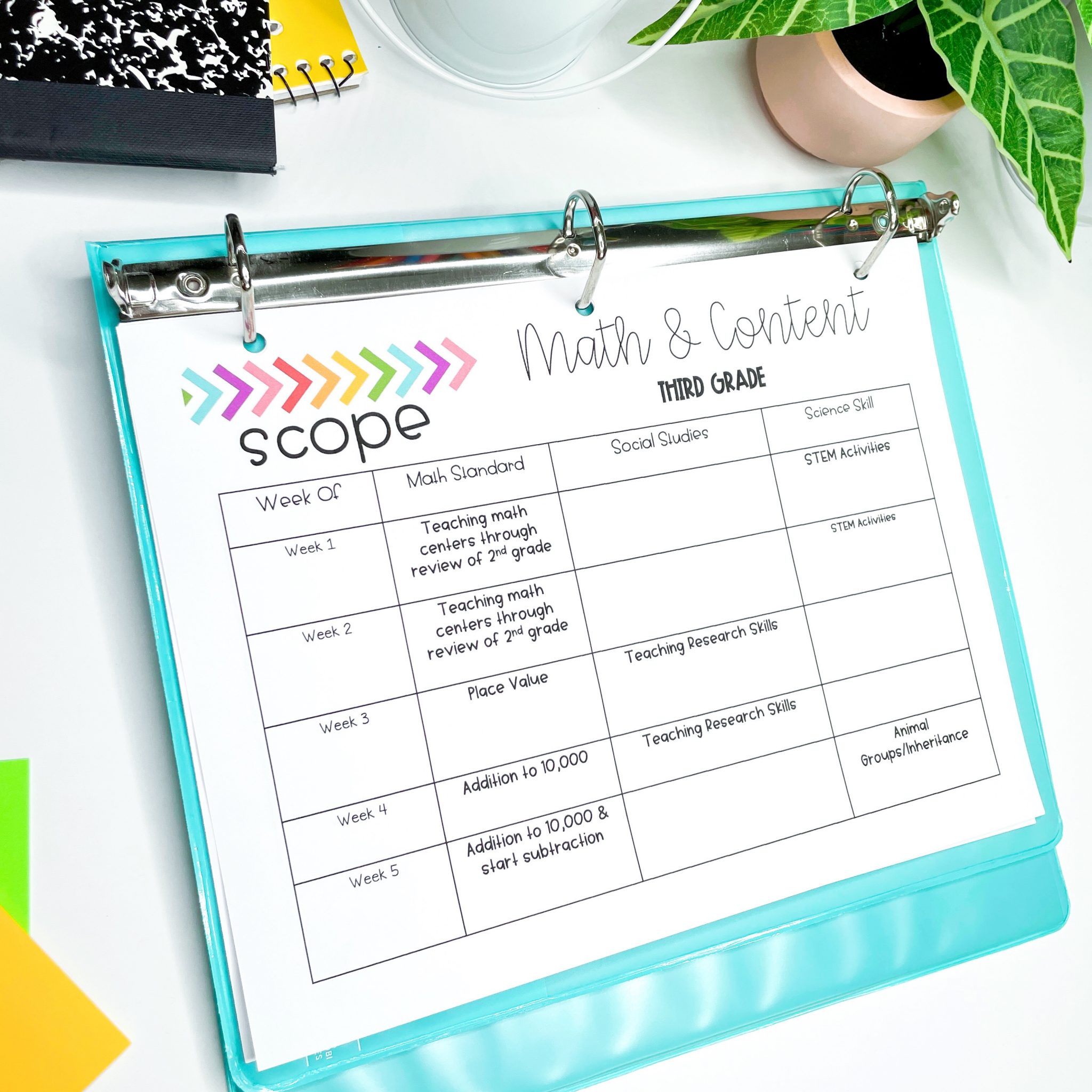 Third Grade Math Pacing Guide - The Friendly Teacher